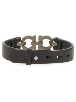 FERRAGAMO Bracciale Con Doppio "gancini