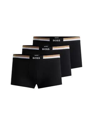 BOSS 3-pack Boxer Con Logo - Black