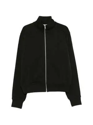 ENTIRE STUDIOS Front-zip Cotton Sweatshirt With Terrycloth Lining - Nero