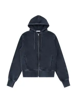 ENTIRE STUDIOS Front-zip Cotton Hoodie With Drawstring Hood And Ribbed Cuffs