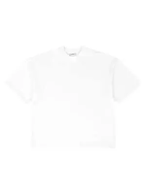ENTIRE STUDIOS 100% Cotton Round-neck Short-sleeve T-shirt - Bianco