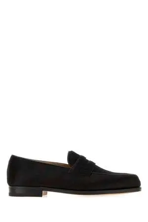 John Lobb Hair-on Leather Lopez Loafers With Contrast Finish
