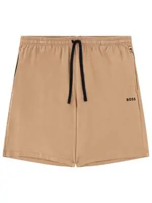 BOSS Mini Comfort Shorts With Drawstring Waist - Beige