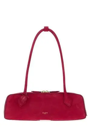 Alaïa Le Teckel Mini Suede Shoulder Handbag
