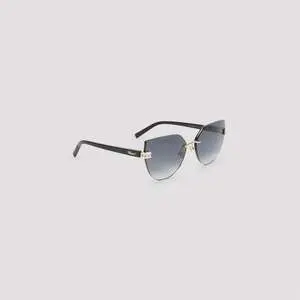 Chopard Acetate And Metal Cat Eye Sunglasses - Black