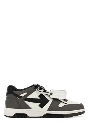 Off-White OFF-WHITE Two-Tone Leather Low Top Sneakers Multicoloured
