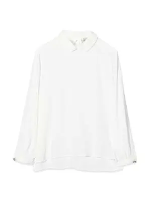 SIMONETTA Long Sleeve Mini Shirt