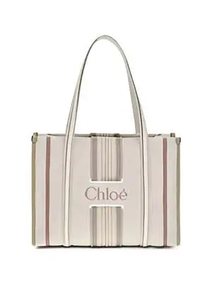 Chloé Woody Loop Shoulder Bag - Nude