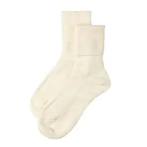PEACOCK ALLEY Johnstons Of Elgin Cashmere Ankle Sock - Silver