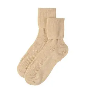 PEACOCK ALLEY Johnstons Of Elgin Cashmere Ankle Sock - Silver