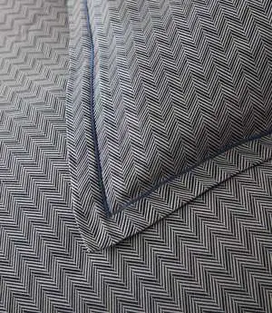 PEACOCK ALLEY Savoy Jacquard Duvet Set - Platinum