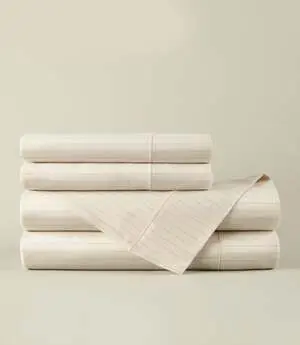 PEACOCK ALLEY All Seasons Brushed Cotton Sheet Set - Pearl