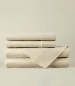 PEACOCK ALLEY All Seasons Brushed Cotton Sheet Set - Pearl