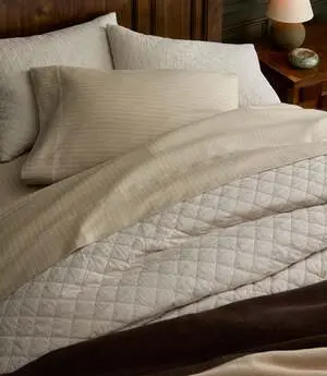 PEACOCK ALLEY All Seasons Brushed Cotton Sheet Set - Pearl