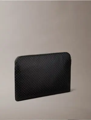Calvin Klein Coated Emblem Logo Laptop Case