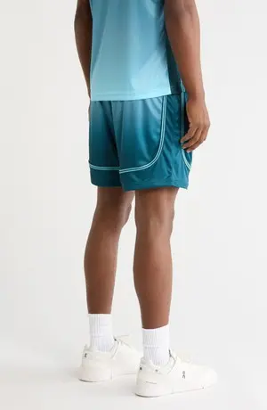 OVERTIME Ombré Mesh Shorts