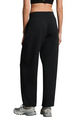 RHONE Dreamglow Barrel Leg Pants - Pure Black Heather