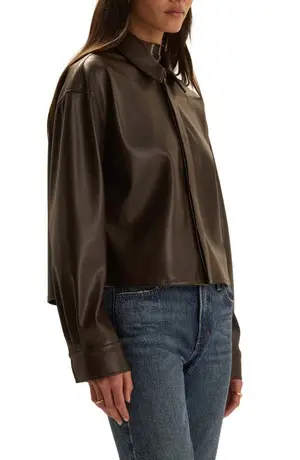 FAVORITE DAUGHTER Brady Faux Leather Jacket