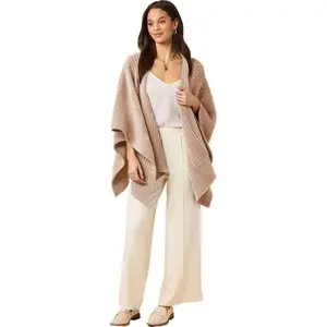 SOFTIES Solid Rib Marshmallow Shawl Coco