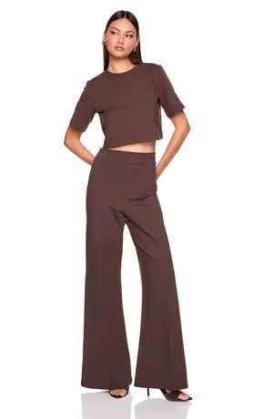Susana Monaco Boxy Cropped T-shirt - Java