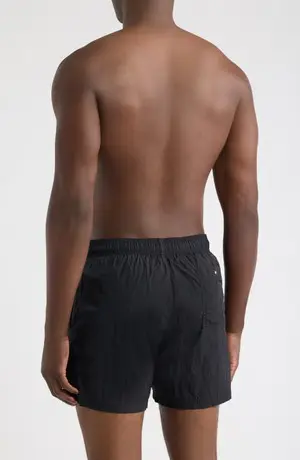 BOSS Jet Swim Trunks With Elastic Waist - Black