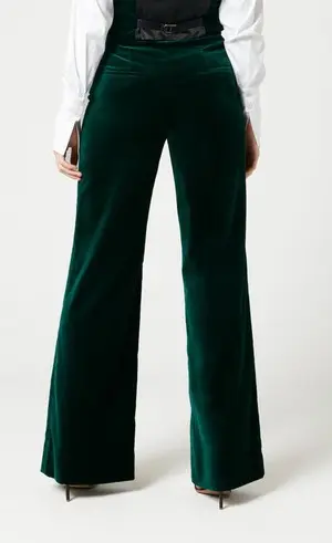 TEMPERLEY LONDON Clove Velvet Trousers
