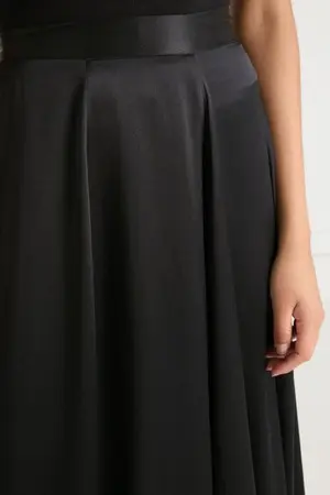 TEMPERLEY LONDON Amerie Satin Skirt - Black