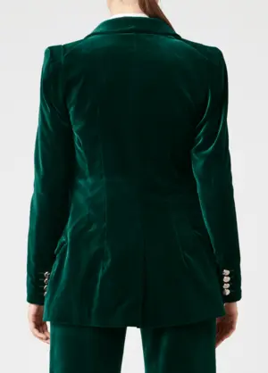 TEMPERLEY LONDON Clove Velvet Jacket - Emerald