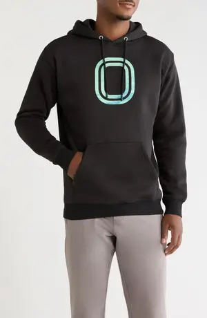 OVERTIME Graphic Fleece Hoodie - Black