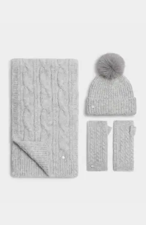 KATIE LOXTON Cable Knit Scarf