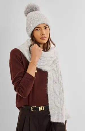 KATIE LOXTON Cable Knit Scarf