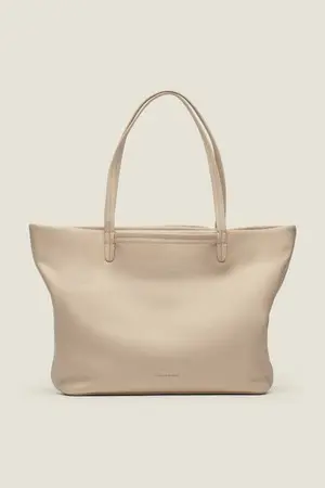 WOOL & OAK Rove Organized Leather Travel Tote - Frappe
