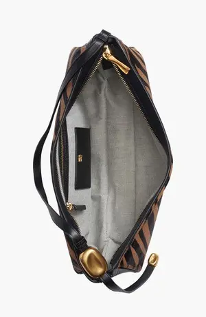 Donna Karan New York Velvet Large Shoulder Bag