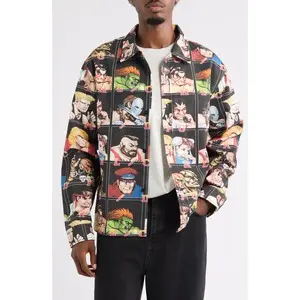 CRIMINAL DAMAGE X Street Fighter Ii Arcade Cotton Button-up Shirt