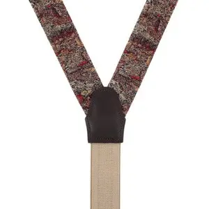 Trafalgar Paris Tapestry Silk Novelyt Button End Suspenders