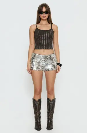Princess Polly Fight These Feelings Sequin Shorts