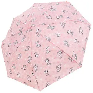 PEANUTS Snoopy All Over Print Automatic Umbrella Pink