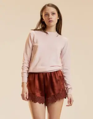 Cynthia Rowley Garbo Lace Shorts - Rust