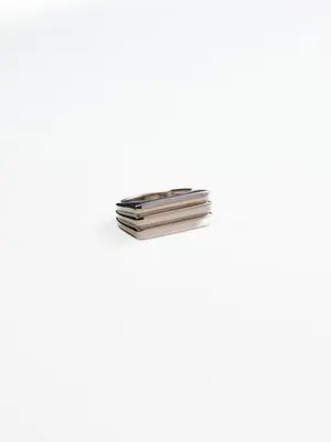 THEIR STUDIOS Austin Square Pinky Ring - Recycled Sterling Silver