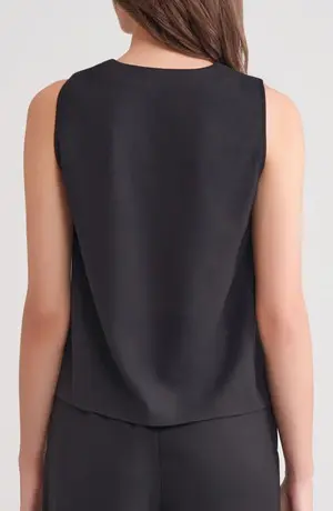 Misook Pima Cotton V-neck Tank