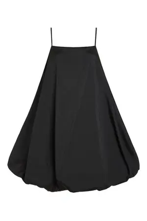 CONTESSA MILLS Todd Adjustable Strap Bubble Mini Dress - Black