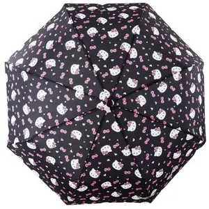 SANRIO HELLO KITTY Hearts And Bows All-over Print Compact Umbrella Officially Licensed Sanrio