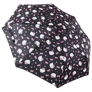 SANRIO HELLO KITTY Hearts And Bows All-over Print Compact Umbrella Officially Licensed Sanrio
