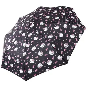 SANRIO HELLO KITTY Hearts And Bows All-over Print Compact Umbrella Officially Licensed Sanrio
