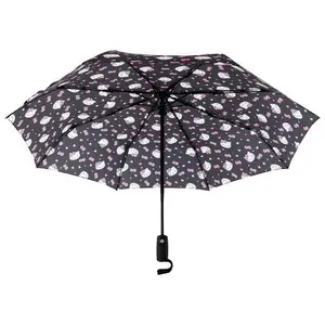 SANRIO HELLO KITTY Hearts And Bows All-over Print Compact Umbrella Officially Licensed Sanrio