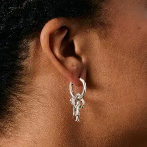 TEN THOUSAND VILLAGES Elisa Sterling Hoop Earrings