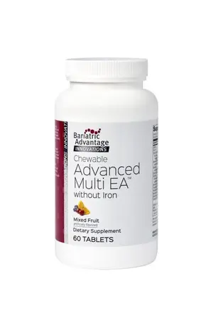 BARIATRIC ADVANTAGE Chewable Advanced Multi Vitamin Without Iron High Potency Daily Multivitamin 60 Count - None