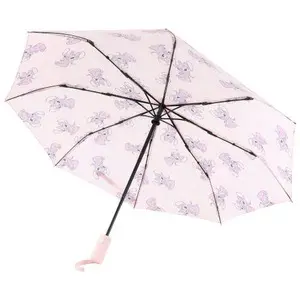 Disney Angel All Over Print Auto Open And Close Umbrella