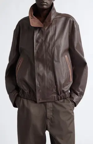 LEMAIRE Soft Paper Leather Jacket
