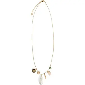 Clare V. Margaux Charm Necklace - Multi Color